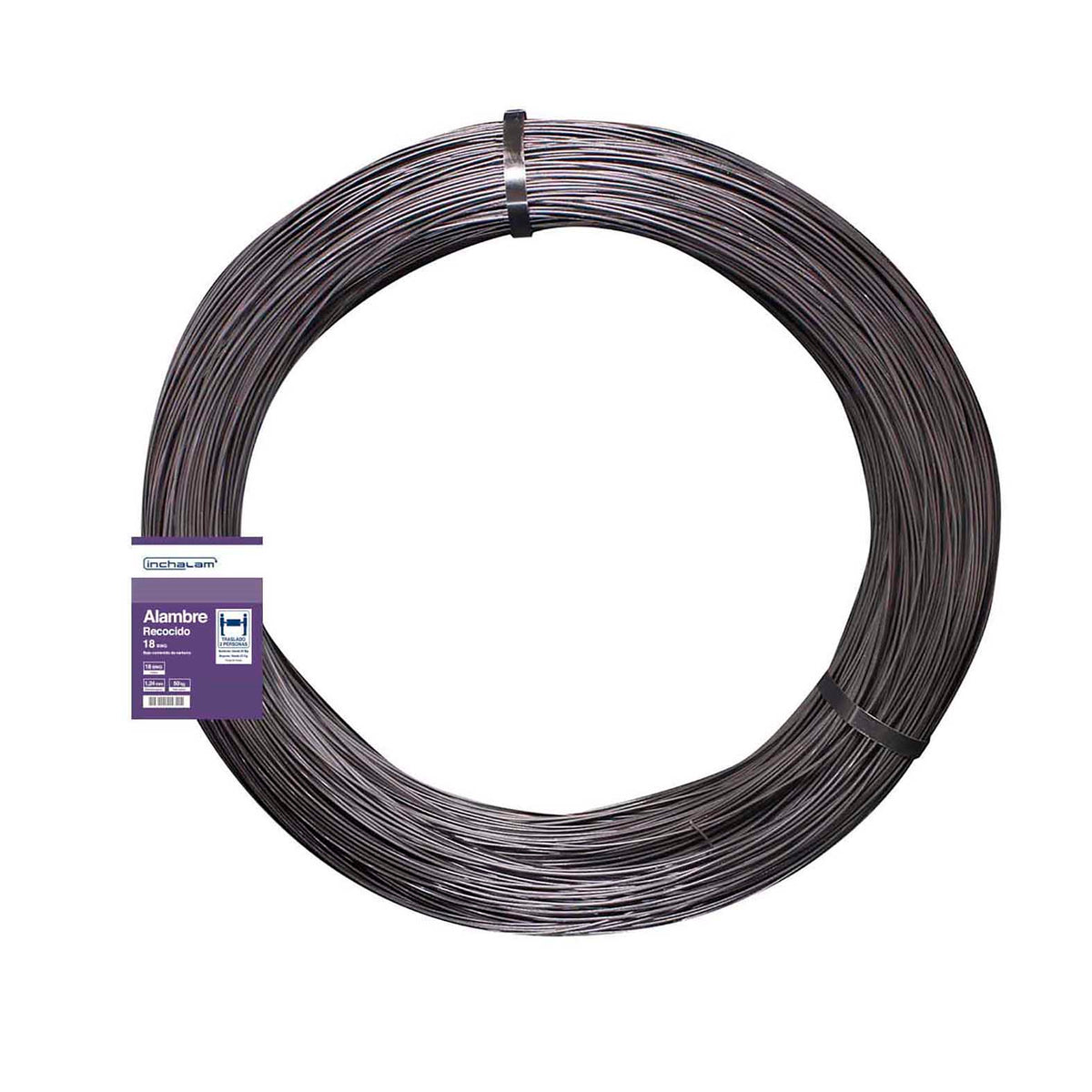 Alambre Negro Recocido BWG 18 de 1,24mm Rollo 50kg – Sack Aceros